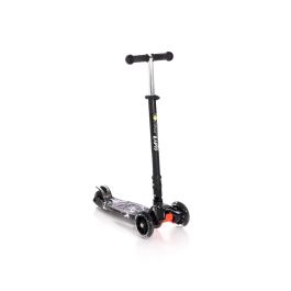 Trotineta cu 4 roti si leduri Lorelli Rapid, Black Flash | Noriel