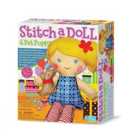 Set creativ, 4M, Coase propria papusa cu catelus | Noriel
