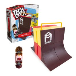 Set mini skateboard cu rampa, Tech Deck, Sk8Mafia Vert Wall 2, 20141010 ...