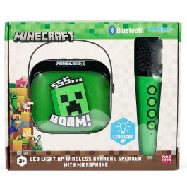 Set karaoke cu boxa si microfon wireless si lumini LED, OTL, Minecraft ...