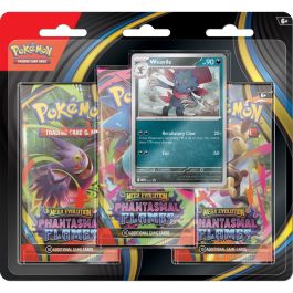 Set 3 pachete cartonase, Pokemon TCG, Mega Evolution, Phantasmal Flames ...