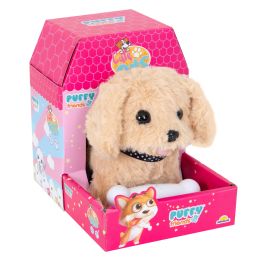 Jucarie de plus interactiva, Puffy Friends, Catelus, Bej | Noriel