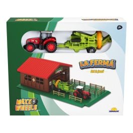 Set tractor cu garaj la ferma, Maxx Wheels | Noriel