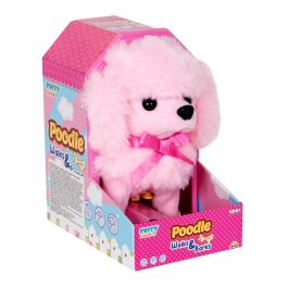 Jucarie de plus interactiva, catelus Pudel, Puffy Friends, Roz | Noriel