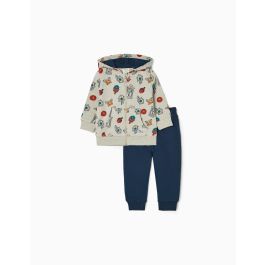 Set hanorac cu gluga si pantaloni lungi pentru bebelusi, Zippy, Cuckoo ...