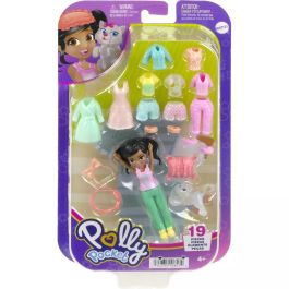 Mini papusa cu animalut si haine de schimb Polly Pocket, HKV92 | Noriel