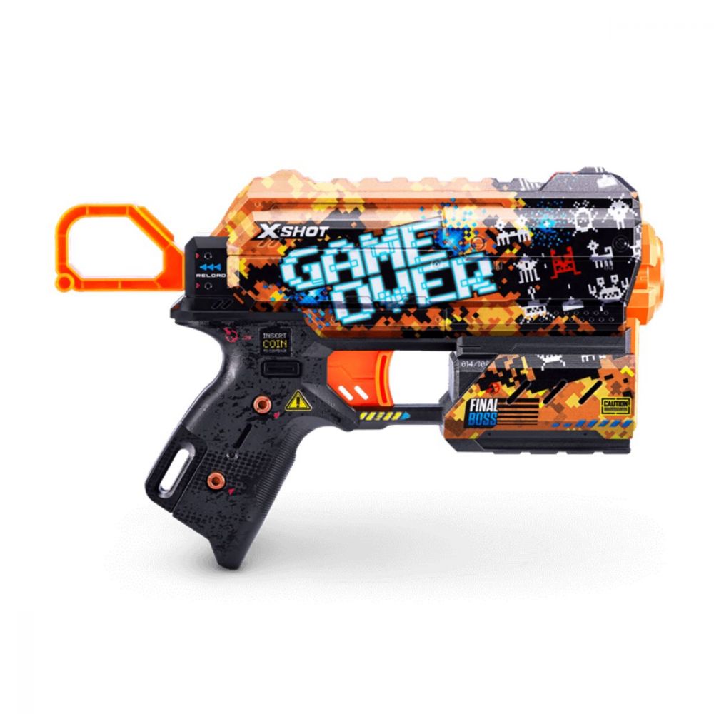 Blaster X-Shot, Excel Skins Flux, Game Over, cu 8 sageti, 36516E | Noriel