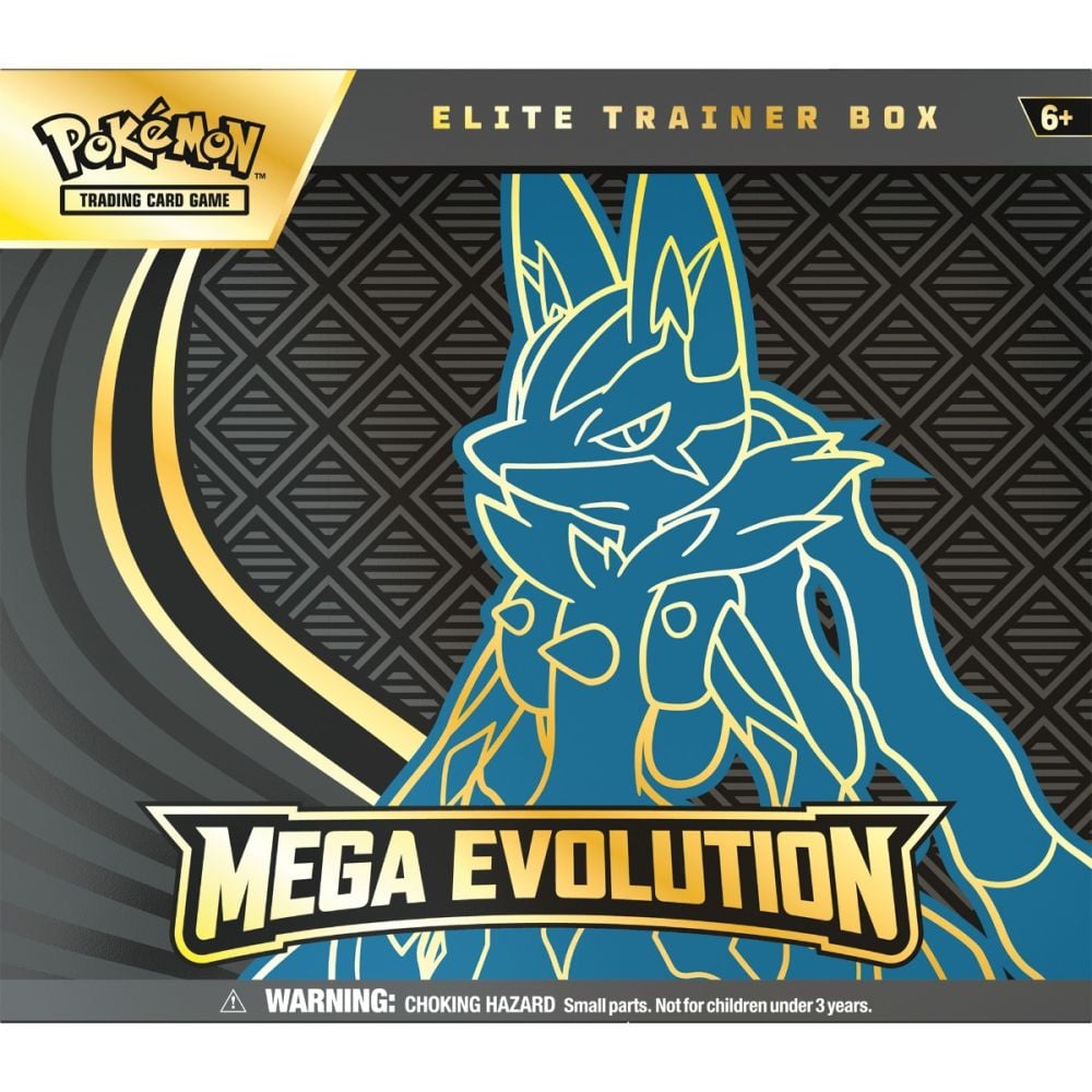 Set carti de joc in cutie Pokemon TCG, Mega Evolution 01 Elite Trainer ...