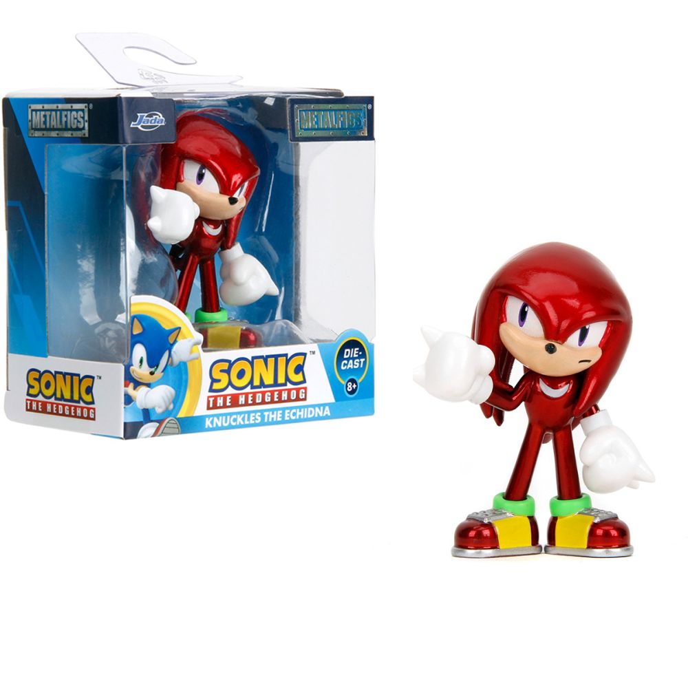 Figurina metalica, Jada, Sonic The Hedgehog, Knuckles the Echidna, 6 cm ...