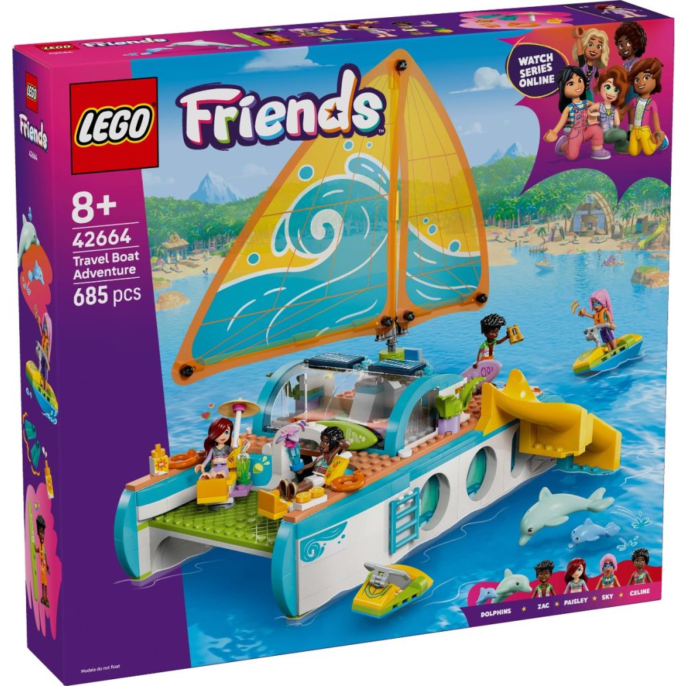 LEGO® Friends - Calatorie aventuroasa cu barca (42664) | Noriel