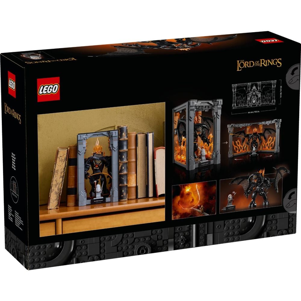 LEGO® Icons - Stapanul inelelor: Diorama pentru biblioteca cu un Balrog ...