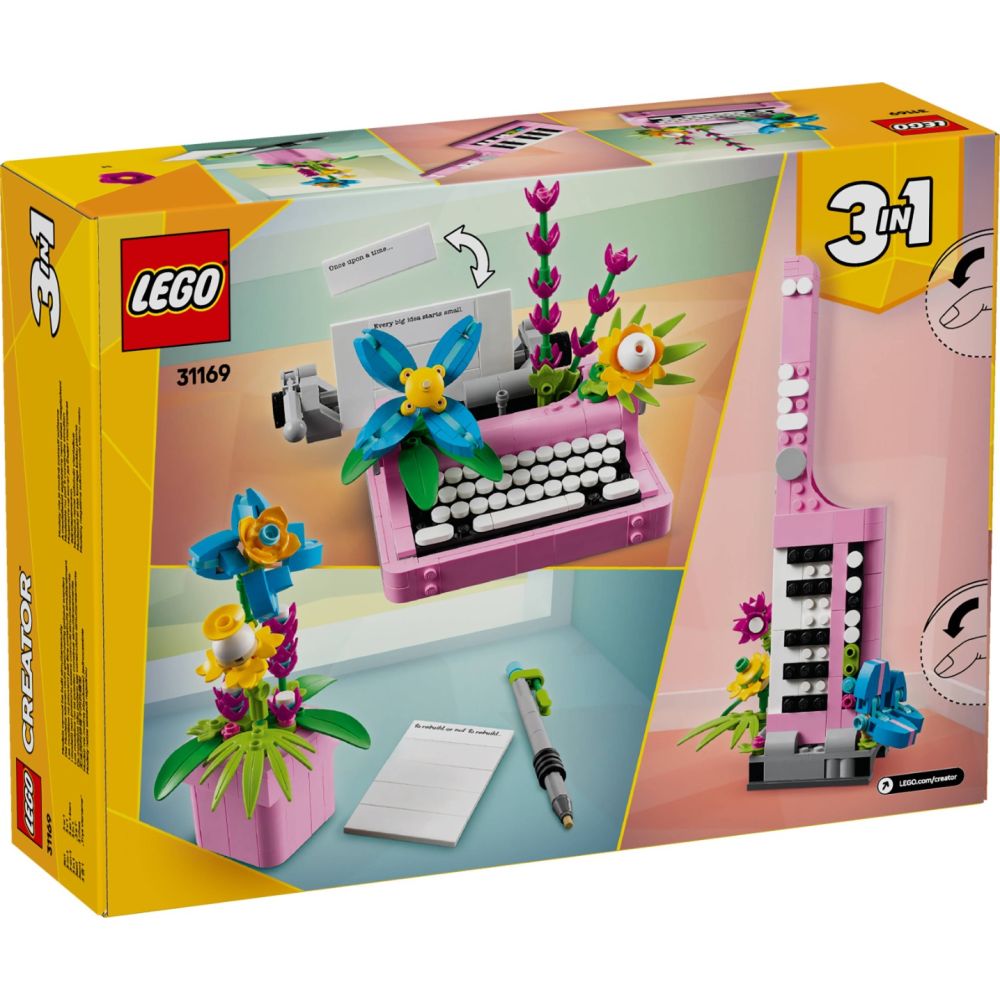 LEGO® Creator - Masina de scris cu flori (31169) | Noriel