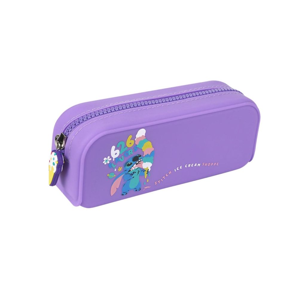Penar din silicon cu 1 compartiment, Coolpack, Disney Stitch, Mov | Noriel