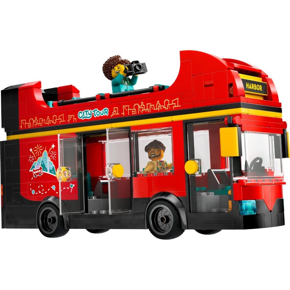 LEGO® City - Autobuz turistic rosu cu etaj (60407) | Noriel