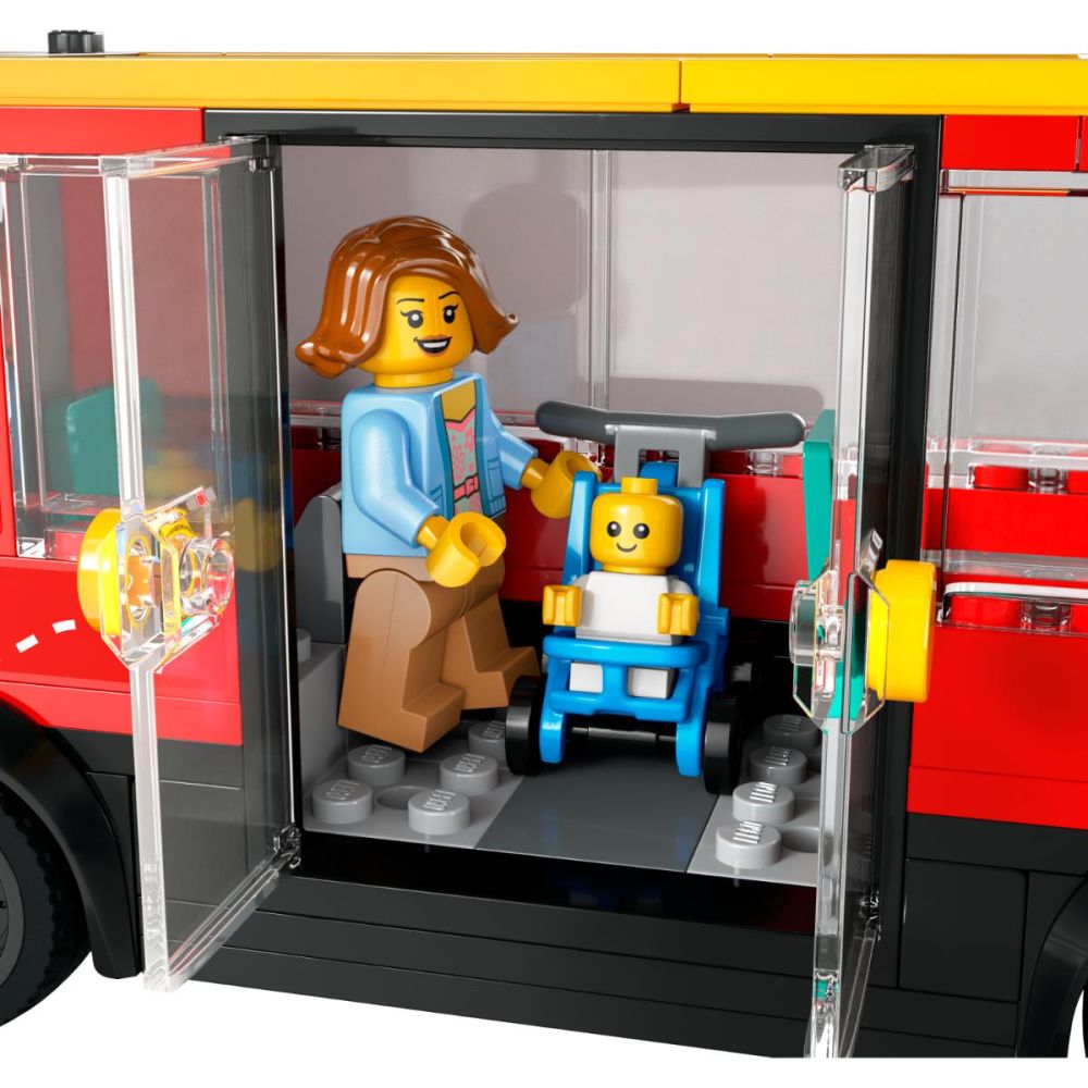 LEGO® City - Autobuz turistic rosu cu etaj (60407) | Noriel