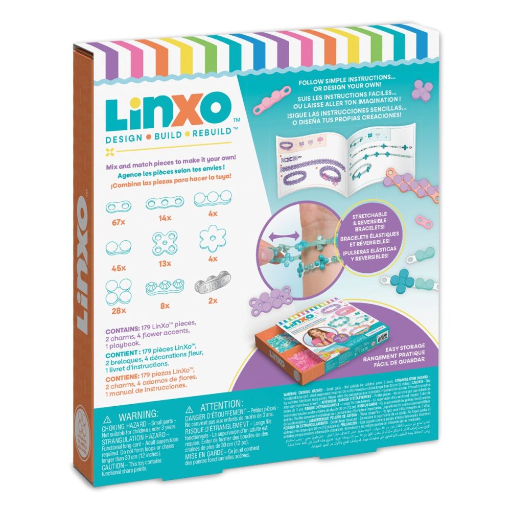 Set de creat 5 bratari flexibile, LinXo, Seaside, Celebration, Popstar ...