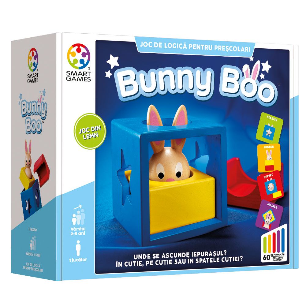 Joc de logica cu 60 de provocari, Smart Games, Bunny Boo | Noriel