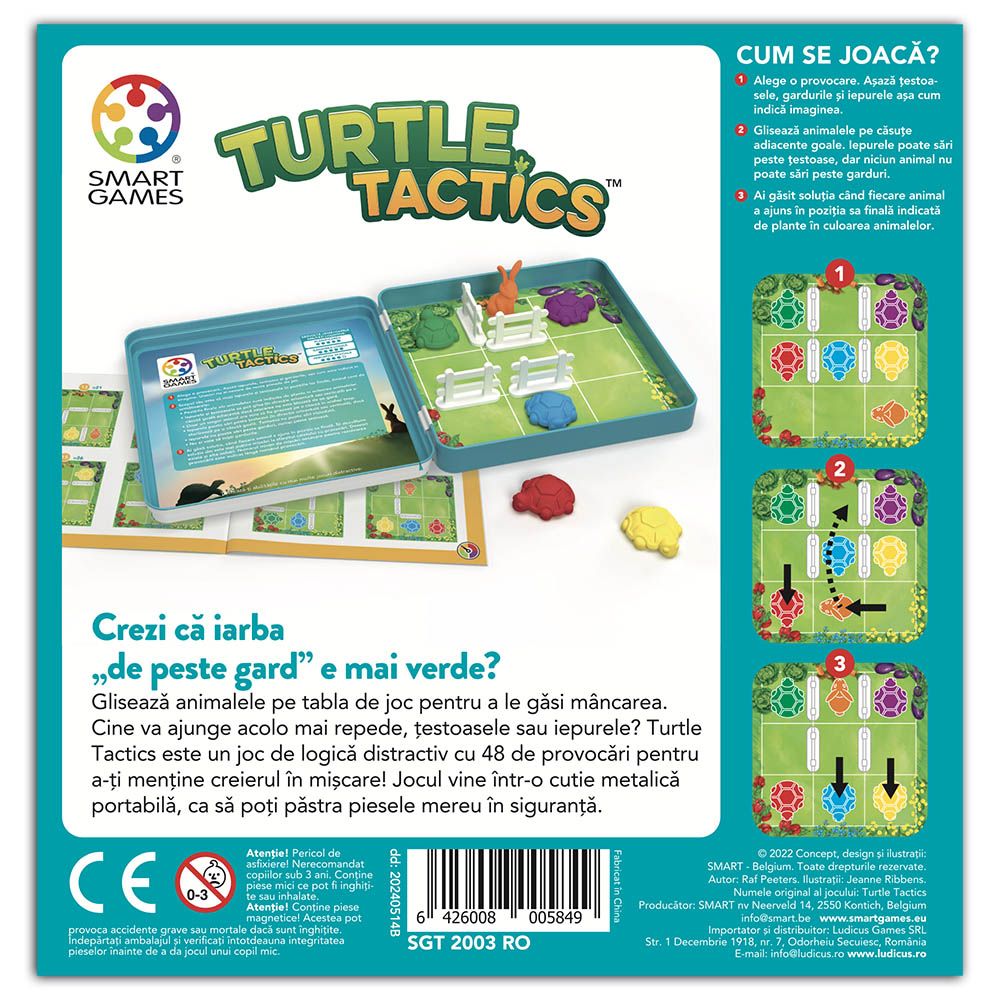Joc de logica cu 48 de provocari, Smart Games, Turtle Tactics | Noriel