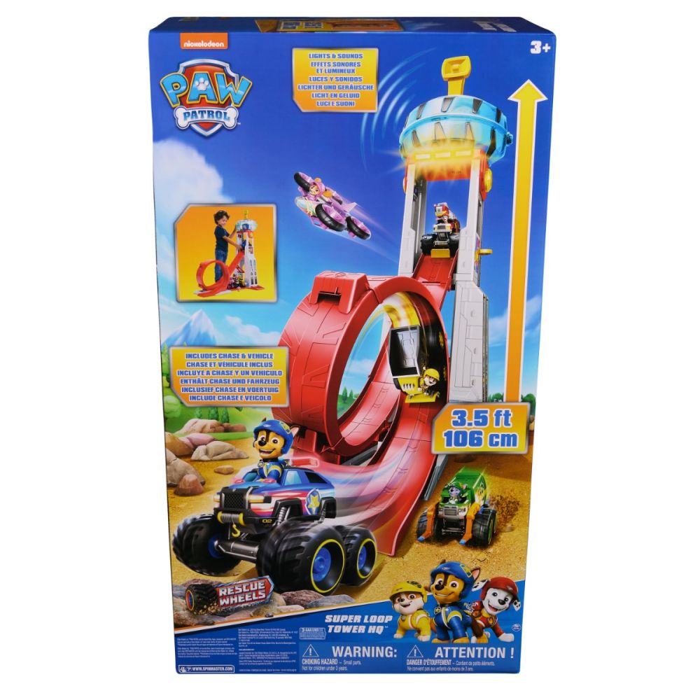 Set de joaca turn cu pista, Paw Patrol, Super Loop Tower HQ, 6069672 ...