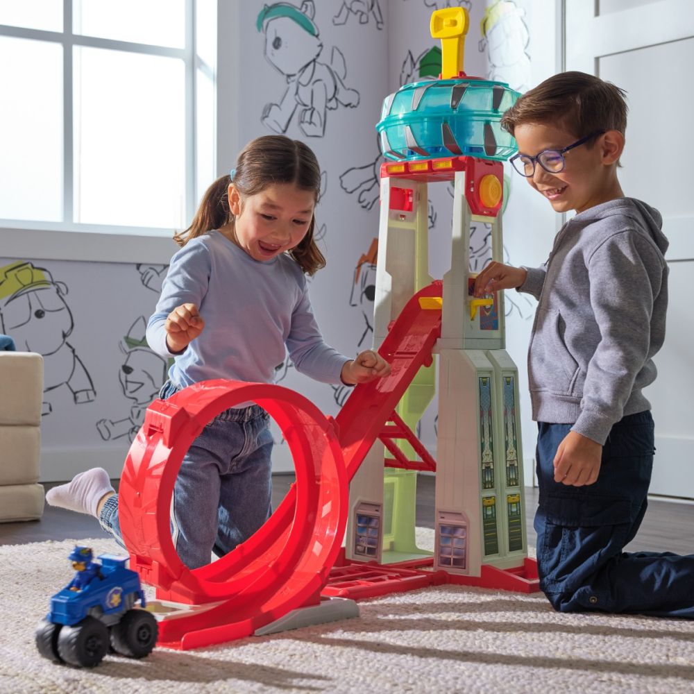 Set de joaca turn cu pista, Paw Patrol, Super Loop Tower HQ, 6069672 | Noriel