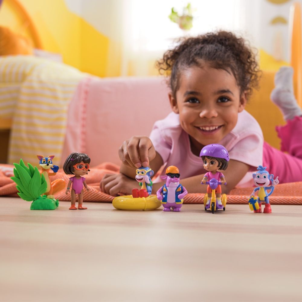 Set de joaca cu figurine, Dora Exploratoarea, Splash Adventure, 6073670 ...