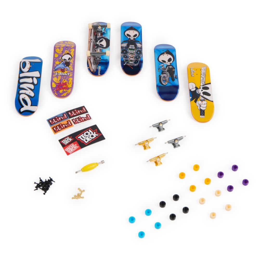 Set 6 mini placi skateboard, Tech Deck, Bonus Pack 20136703 | Noriel
