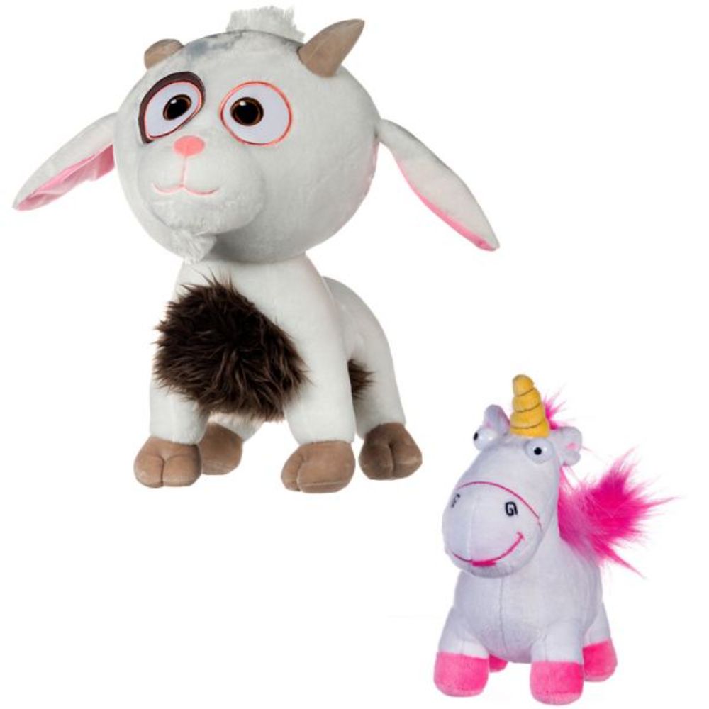 Set 2 jucarii de plus, Whitehouse Leisure, Unigoat 27 cm si Unicorn 16 ...