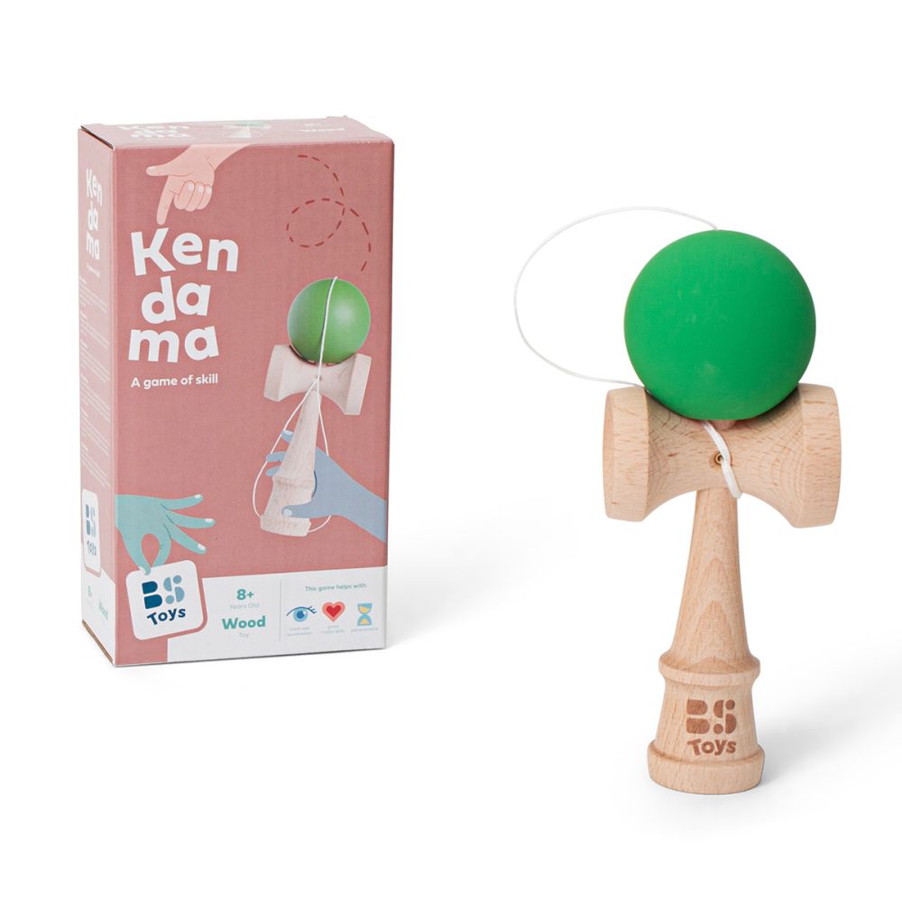 Jucarie de indemanare, BS Toys, Kendama, Verde | Noriel