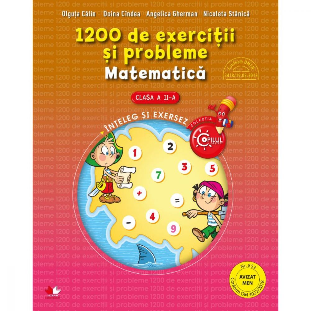 1200 de exercitii si probleme de matematica, Clasa a II-a | Noriel