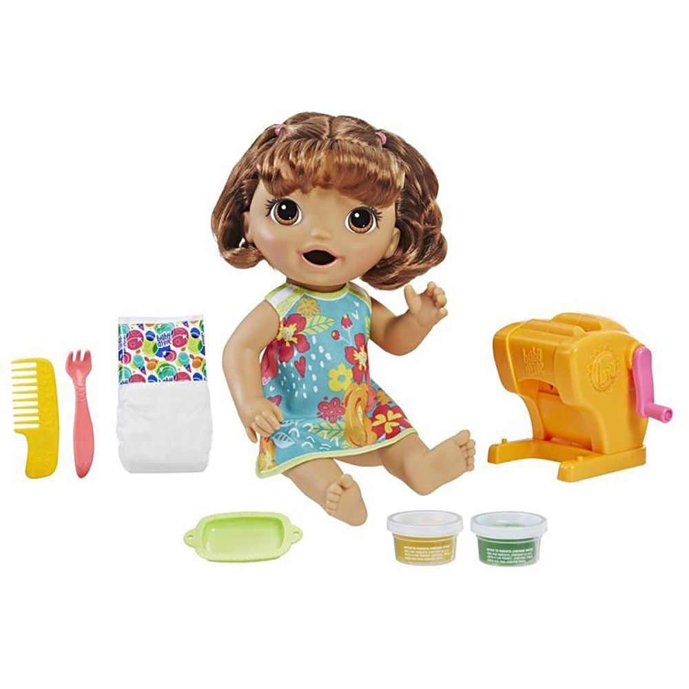 Papusa Baby Alive - Snackin Shapes, Brown Hair | Noriel