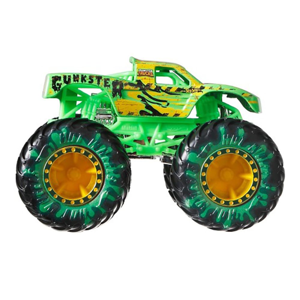 Set 2 masini Monster Truck, Hot Wheels, Gunkster si 5 Alarm, 1:64 ...