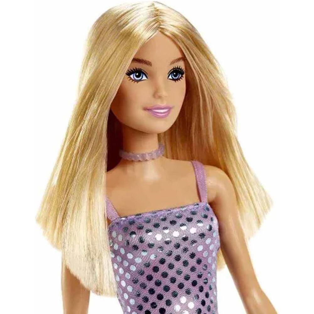 Papusa cu rochie mov, Barbie Glitz, HJR93 | Noriel