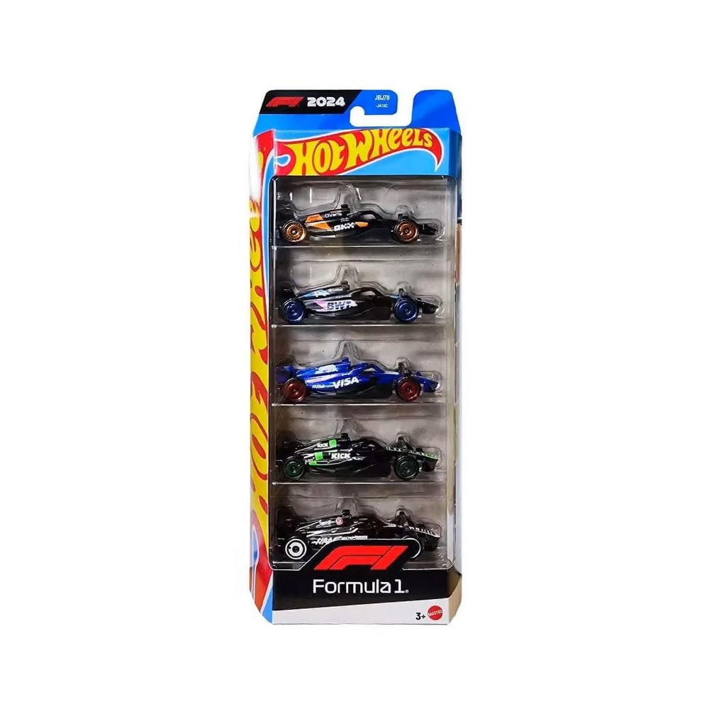 Set 5 masinute Hot Wheels, Formula 1, JBJ78 | Noriel