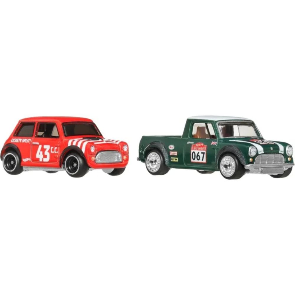 Set 2 masini metalice, Hot Wheels, Morris Mini si Austin Mini Pickup ...