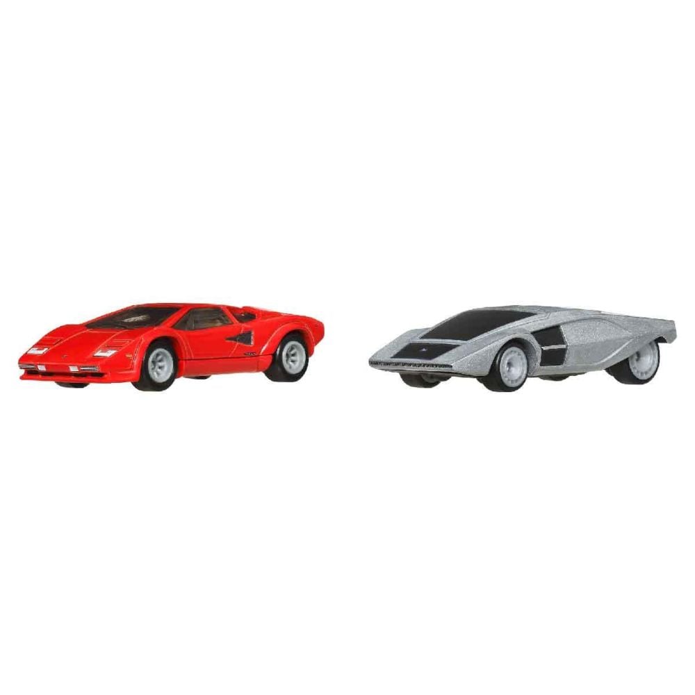 Set 2 masini metalice, Hot Wheels, Lamborghini Countach LP5000QV si Lancia Stratos Zero, JBL02 ...