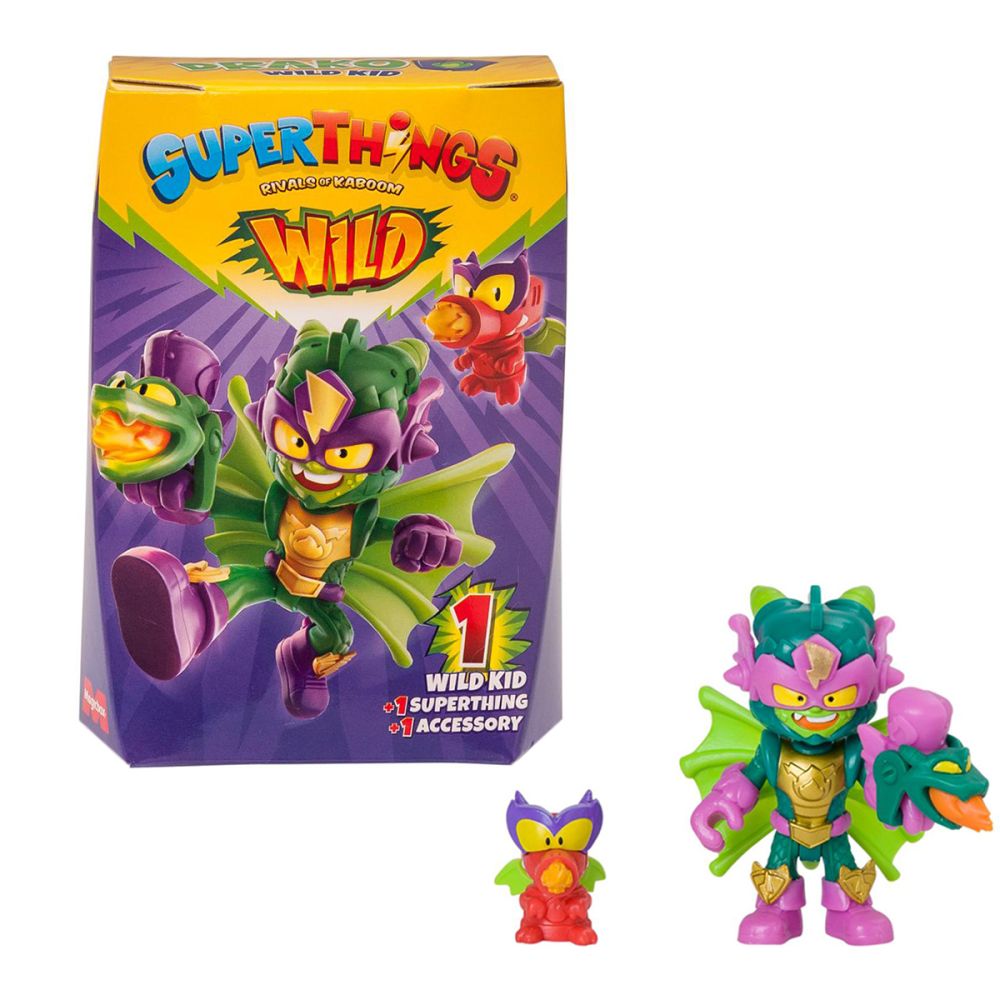 Set 2 figurine, SuperThings, Wild Kids | Noriel