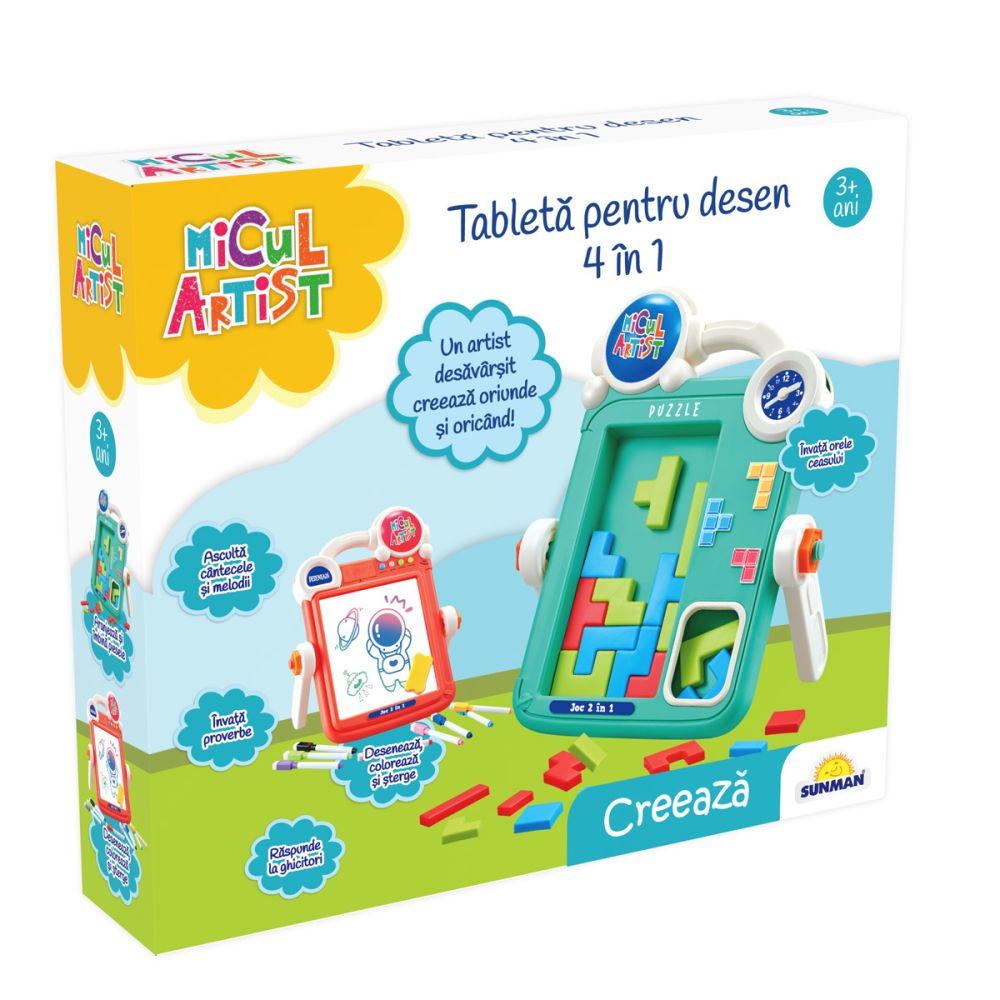 Tableta interactiva 4 in 1, Micul Artist | Noriel
