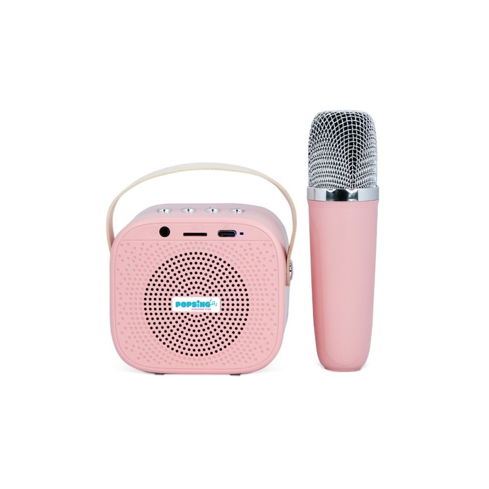 Set karaoke cu boxa, microfon wireless si lumini LED, OTL, Hello Kitty ...