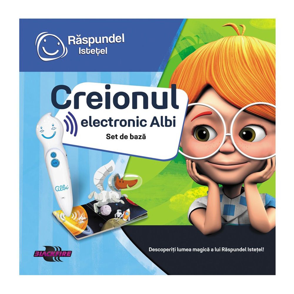 Creion electronic pentru citit carti, Raspundel Istetel, Albi | Noriel