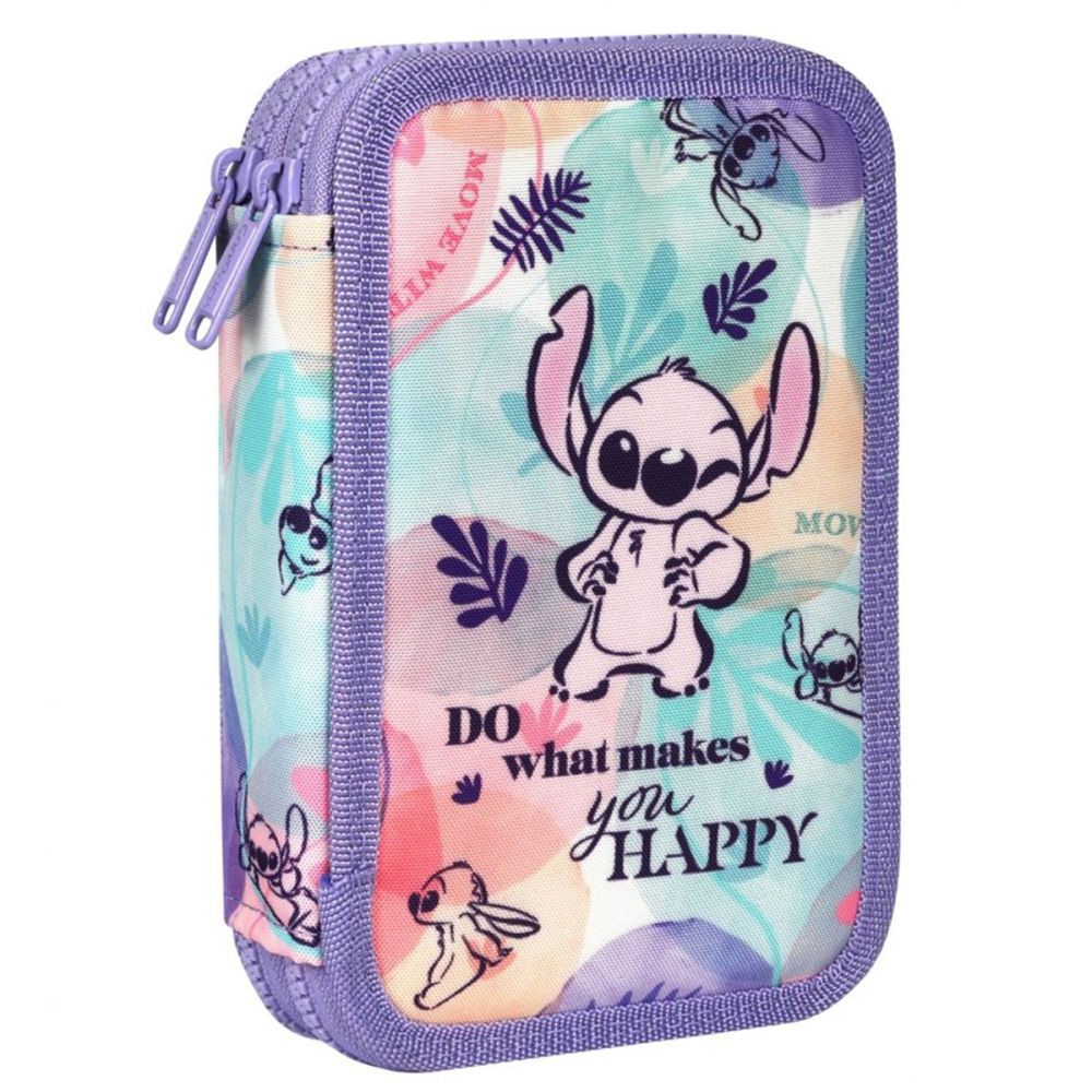 Penar cu 2 compartimente echipat, Coolpack, Disney Stitch, Pastel | Noriel