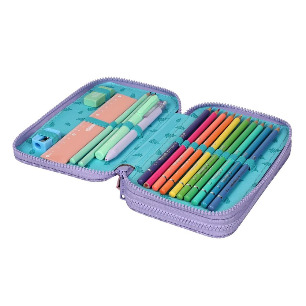 Penar cu 2 compartimente echipat, Coolpack, Disney Stitch, Pastel | Noriel