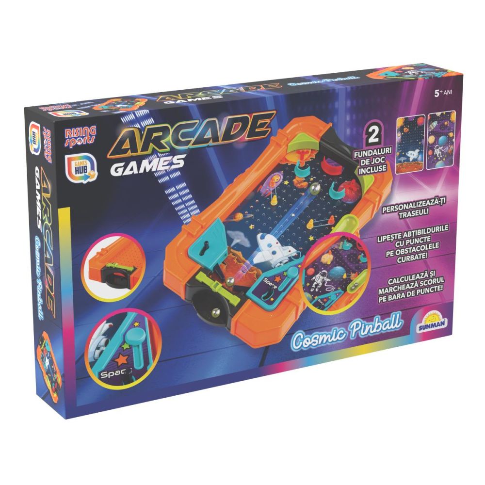 Set mini joc de masa, Rising Sports, Cosmic Pinball | Noriel