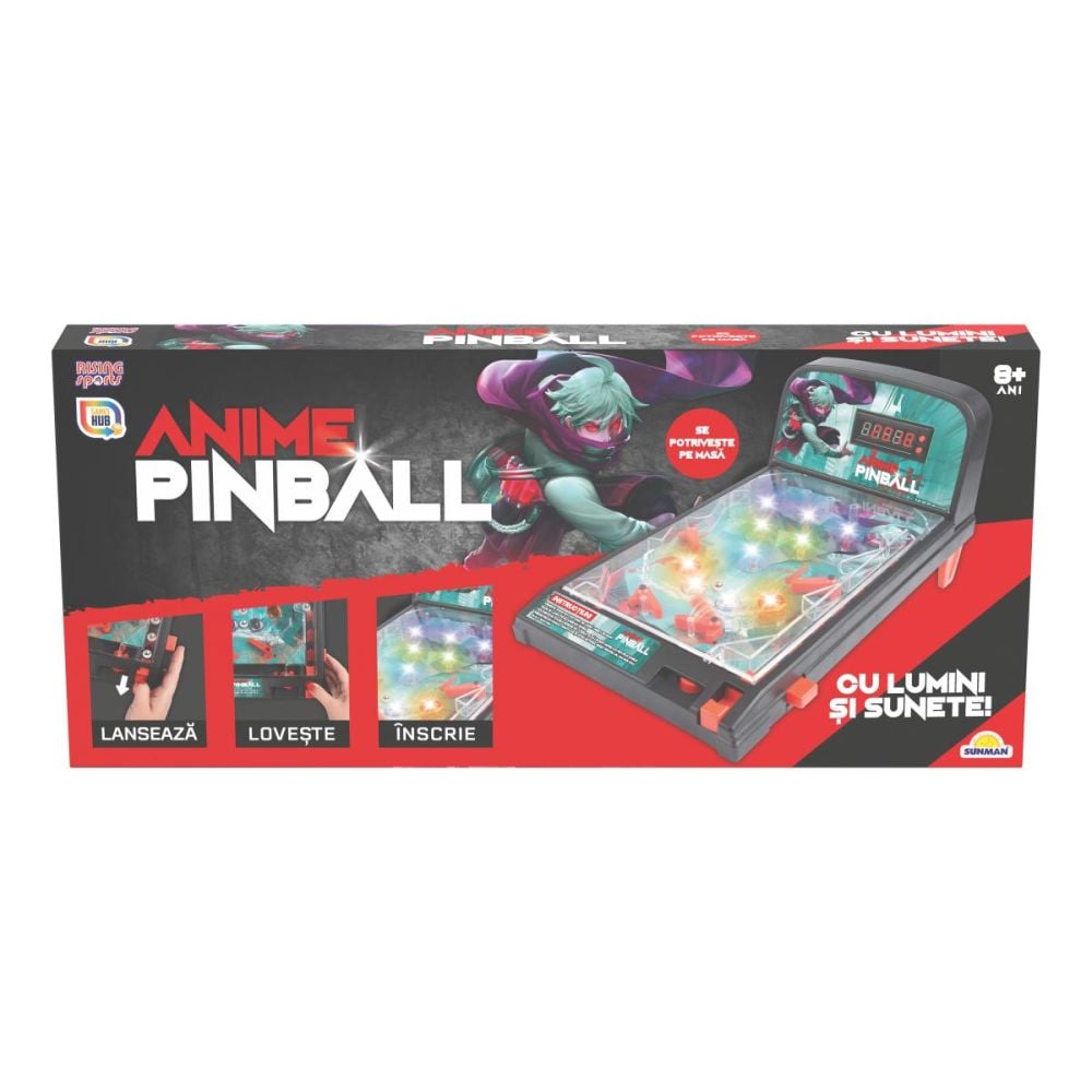 Joc de pinball cu lumini si sunete, Rising Sports, Anime | Noriel
