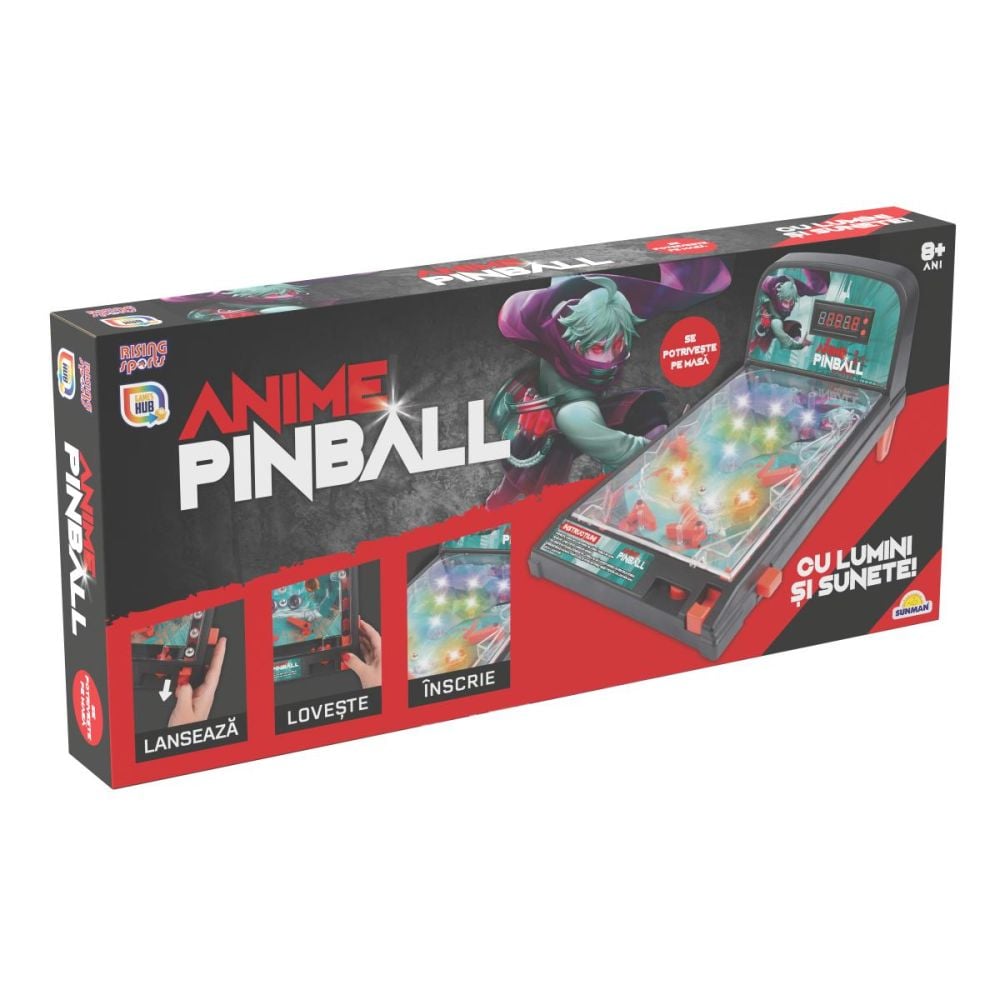 Joc de pinball cu lumini si sunete, Rising Sports, Anime | Noriel