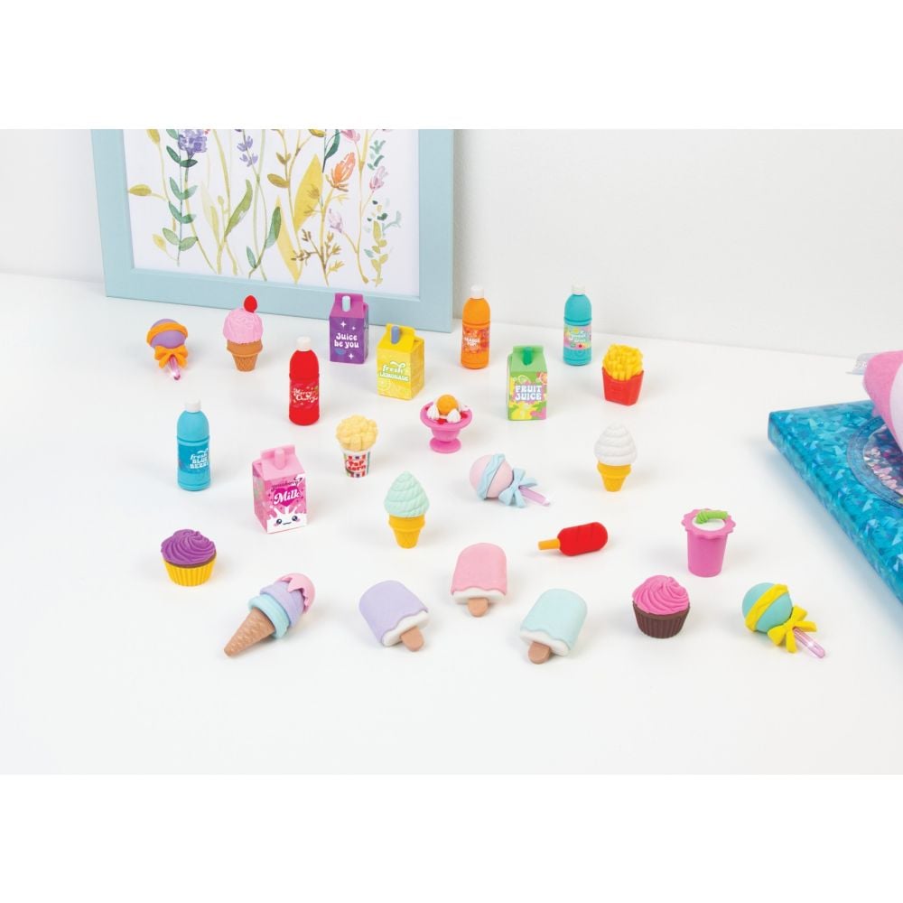 Set guma de sters, 3C4G, Snack and Sweets, 25 piese | Noriel