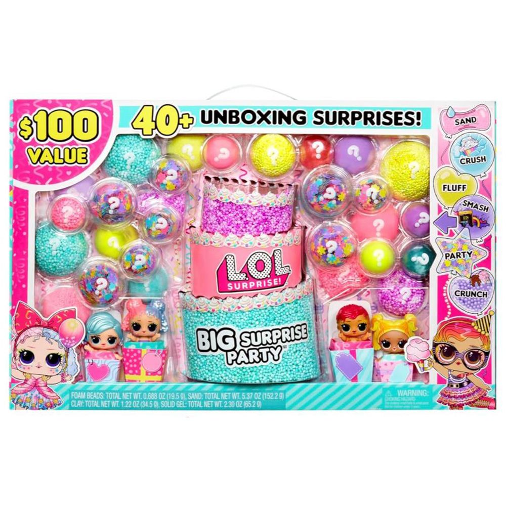 Set 4 papusi, LOL Surprise, Big Party, 40 surprize, 120957EUC | Noriel