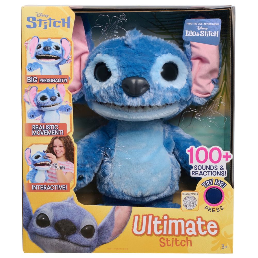 Jucarie de plus interactiva cu 100 de sunete si reactii, Disney Stitch ...