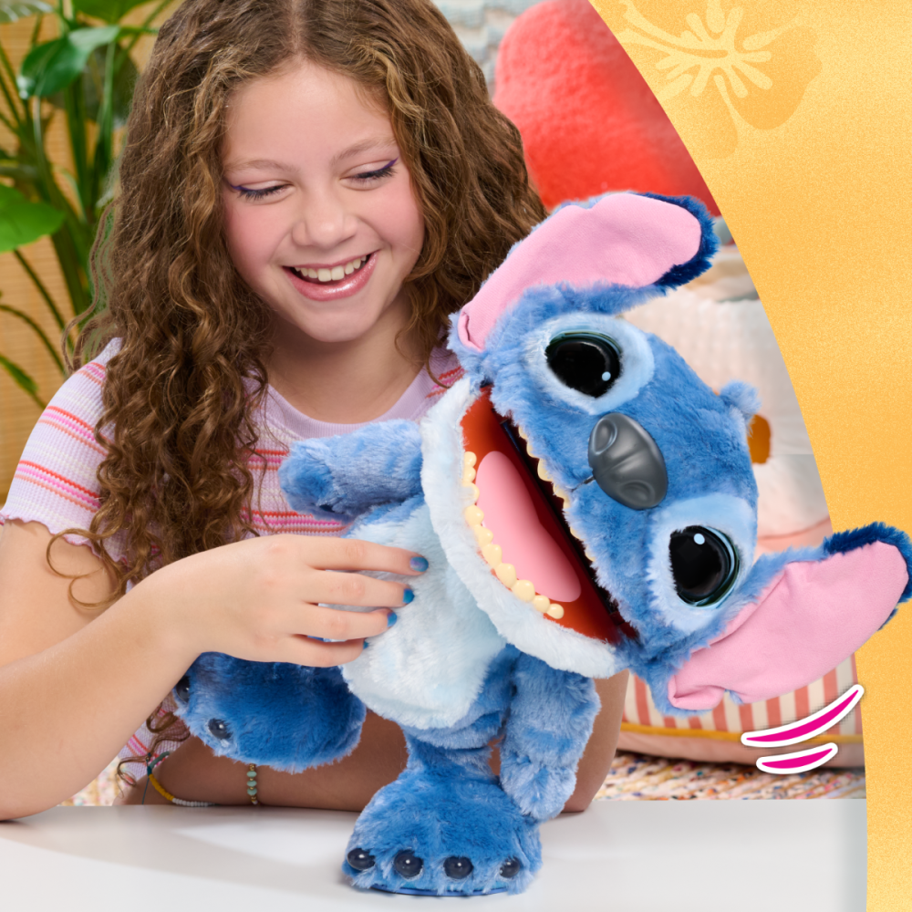 Jucarie de plus interactiva cu 100 de sunete si reactii, Disney Stitch ...