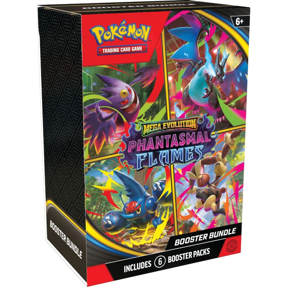 Set 6 pachete de cartonase, Pokemon TCG, Mega Evolution, Phantasmal ...