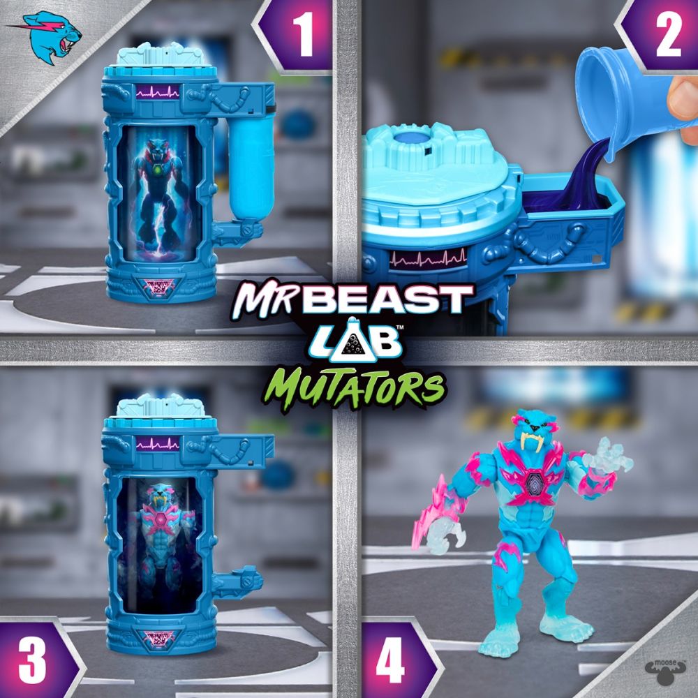 Creaza propria figurina, Mr Beast Lab, Mutators Lightning Panther, S2 ...
